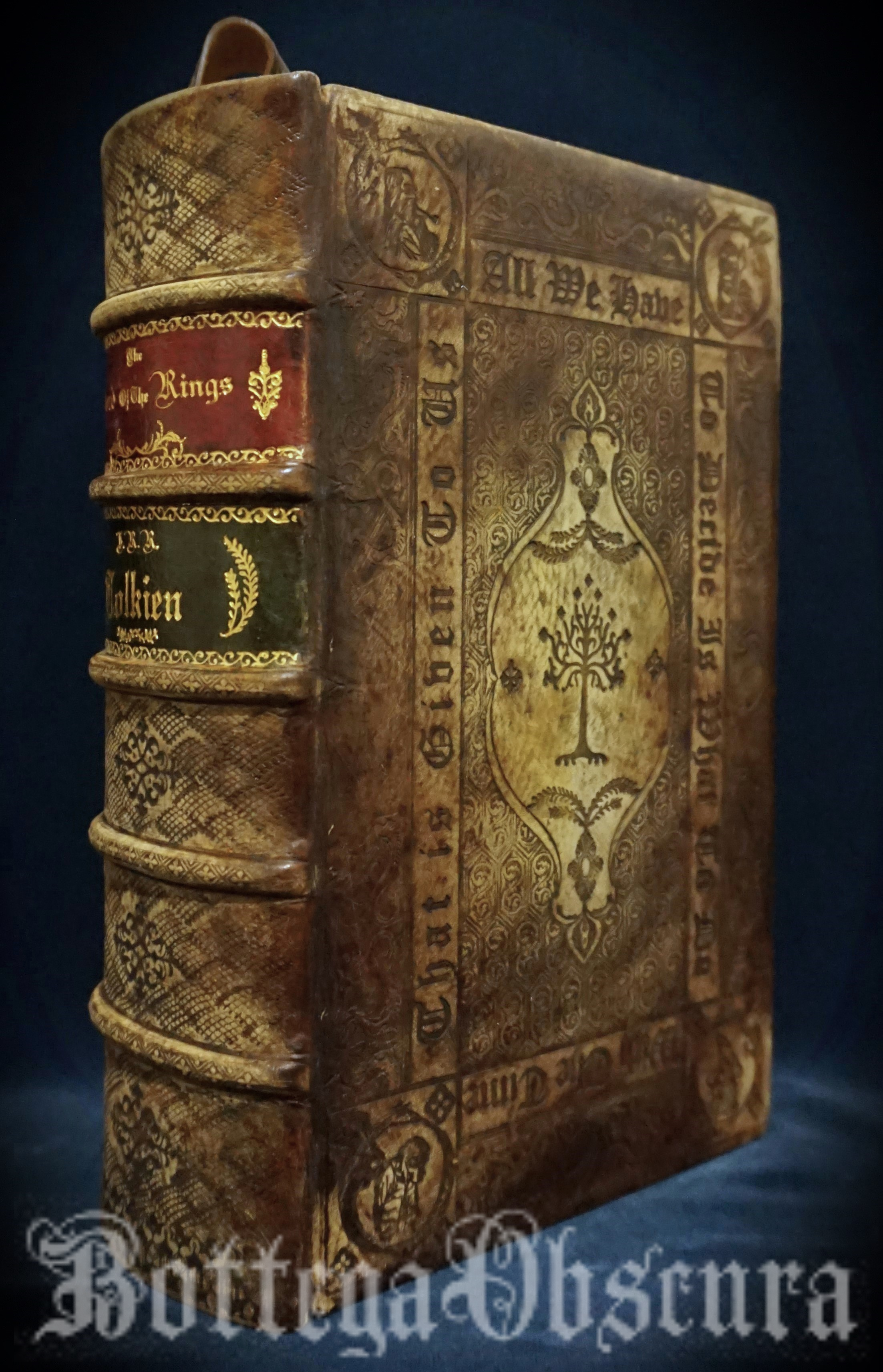 The Lord of the Rings, Hand sewn and hand bound book, Illustrated by J ...