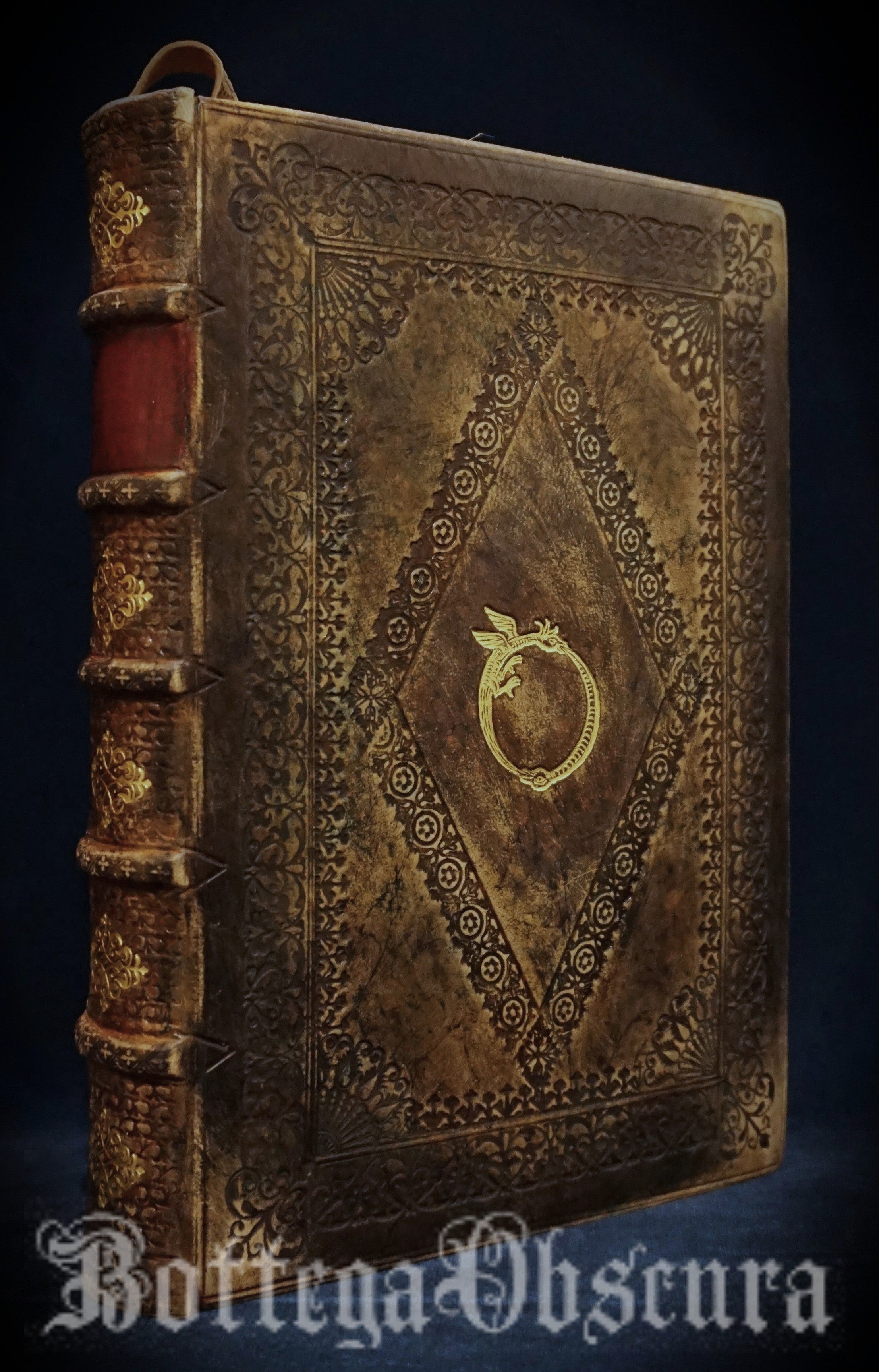 Uroboros journal, Leather bound large journal, Hand sewn and hand boun ...
