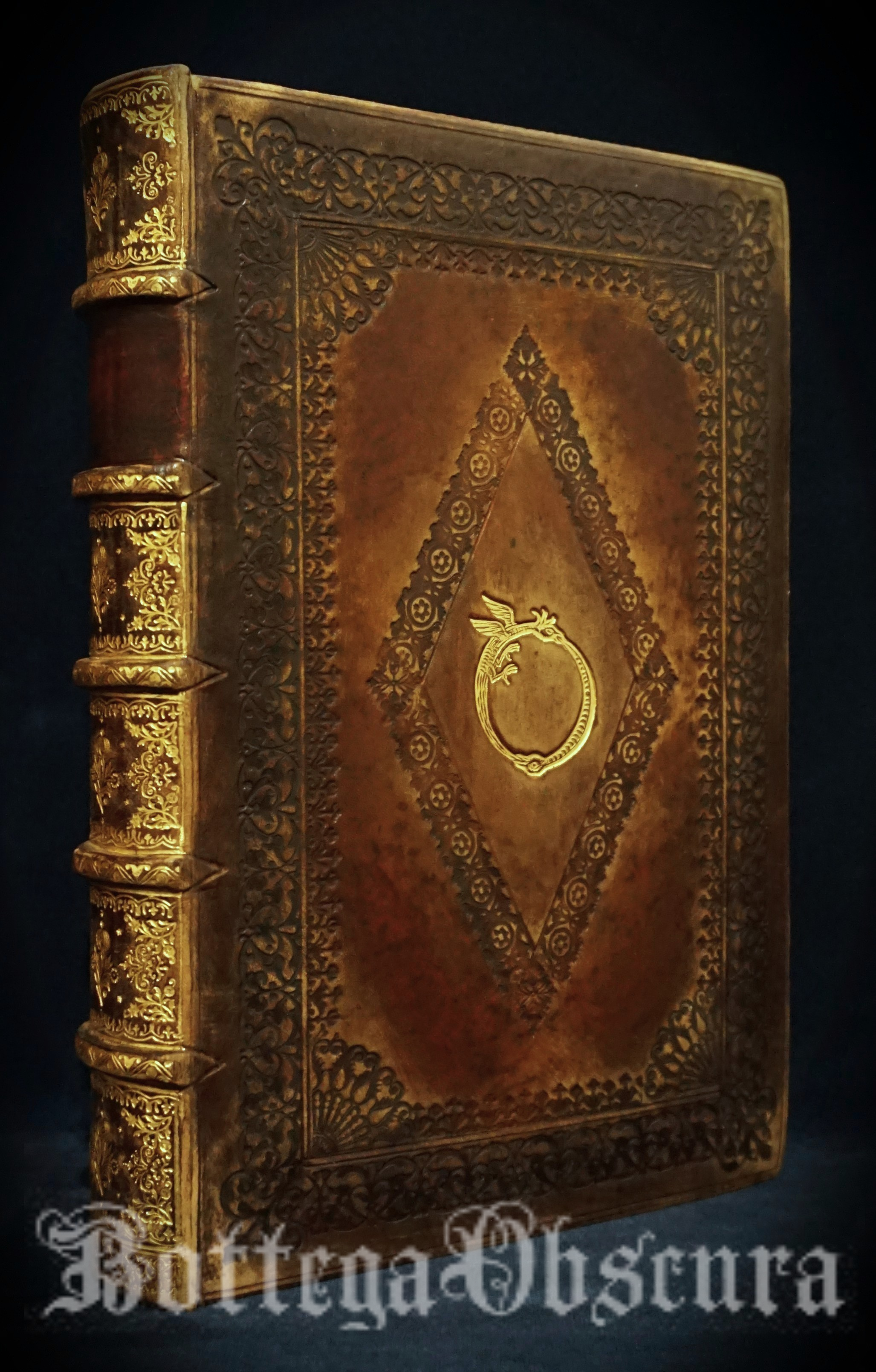 Uroboros journal, Leather bound large journal, Hand sewn and hand boun ...